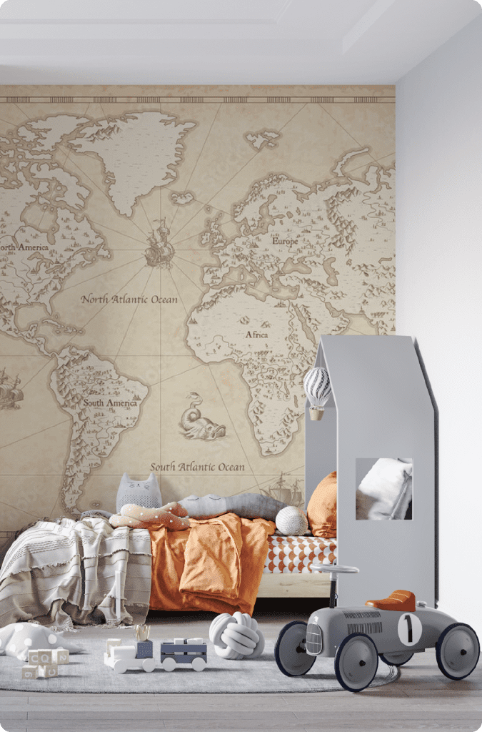 World Maps Wallpaper: Explore the World from Your Walls - Roomeo